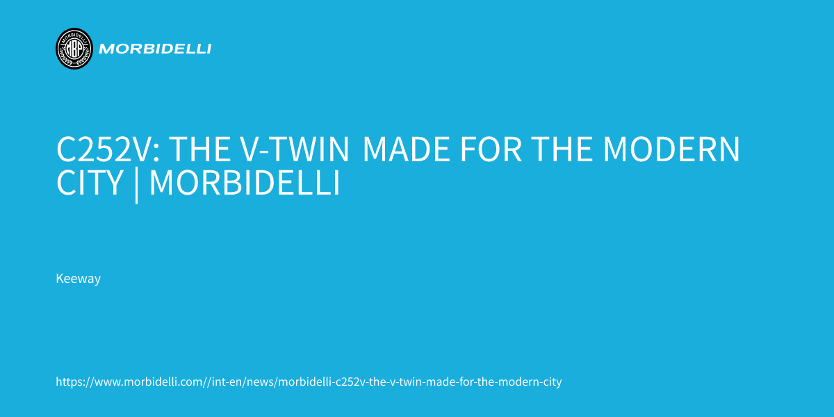 C252V: The V-Twin Made for the Modern City | Morbidelli